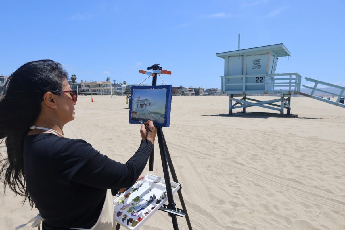 Artist Millie Velasco does painting a day for worldwide “Plein Air ...